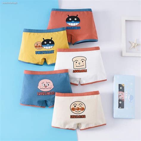 จัดส่งเฉพาะจุด จัดส่งในกรุงเทพฯพร้อมส่ง กางเกงในเด็กผู้ชาย กางเกงชั้นในผ้าฝ้าย พิมพ์ลายการ์ตูน