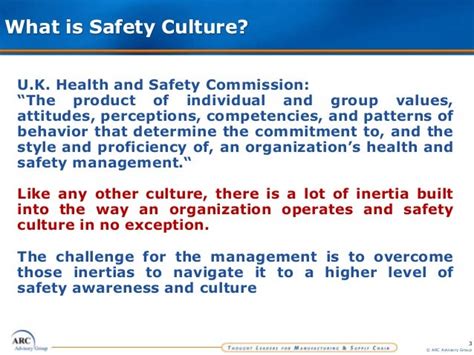 Arcs Asish Ghoshs Creating Safety Culture Presentation Presentation