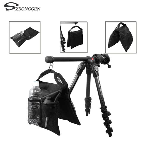 카메라 가방 Ishoot 휴대용 2 인 1 물건 주머니 및 카운터 균형 무게 샌드백 삼각대 사진 스튜디오 티몬