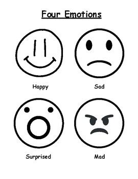 Basic Emotions Coloring Sheet By Rc Behavior Support Tpt