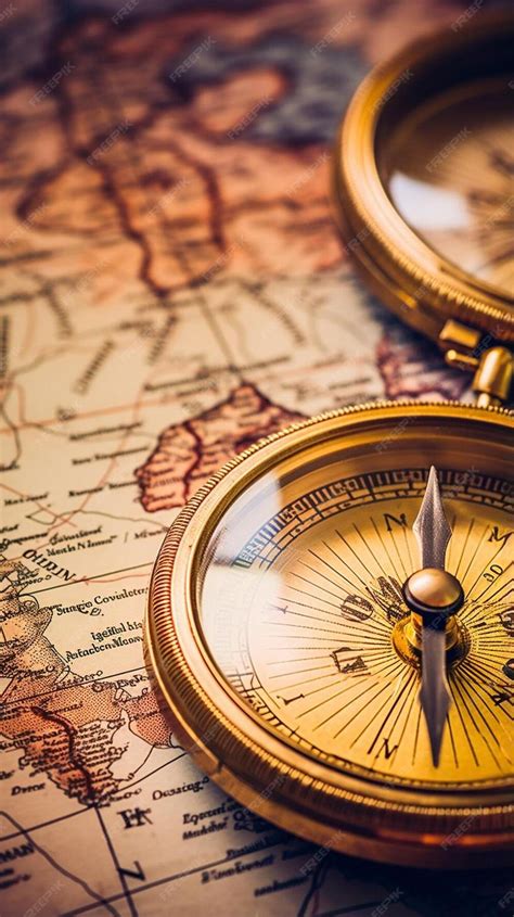 Premium Ai Image Business Navigate Recovery Abstract The Compass