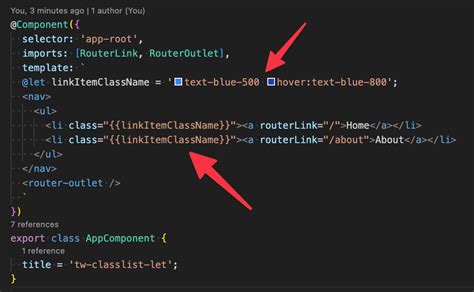 Angular テンプレート内変数でtailwind Css Intellisenseの入力補完を有効にする