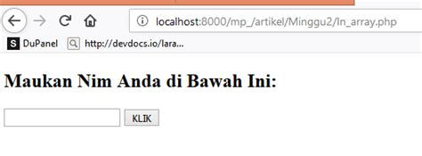 Cara Menggunakan Fungsi Inarray Php Kursus Web Programming