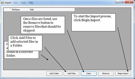 Fileimport Dialog Halfile Online Help