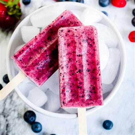 Berry Popsicles Julies Eats And Treats