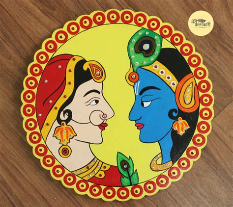 Handpainted Radha Krishna Artwork Scoop My Art