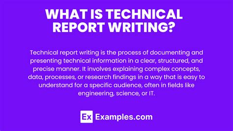 Technical Report Writing Examples To Download