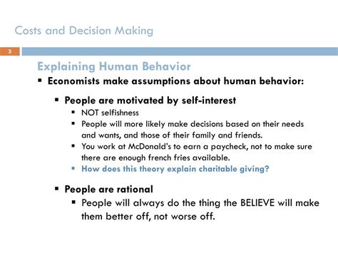 PPT Costs And Decision Making PowerPoint Presentation Free Download ID