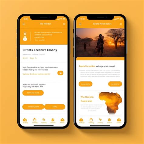Premium Ai Image Mobile App Design Of Charity Donation App Design