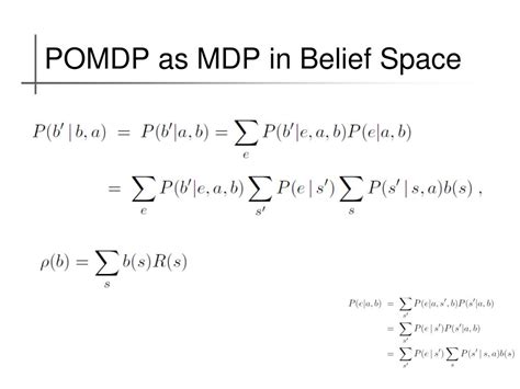 ppt pomdps powerpoint presentation free download id 3113963