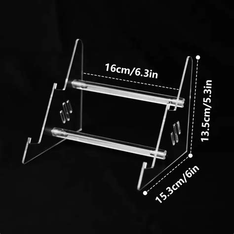 Acrylic Keyboard Display Stand Storage Rack 2 Keyboards Computia