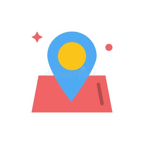 Location Map Way World Flat Color Icon Vector Icon Banner Template