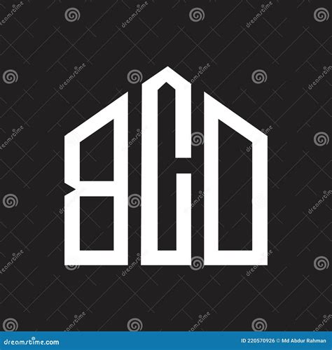 Bcd Letter Logo Design On Black Background Bcd Creative Initials Letter Logo Concept Stock