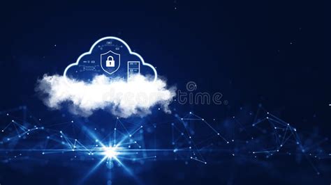 Cloud And Edge Computing Technology Concepts With Cybersecurity Data Protection A Large Cloud