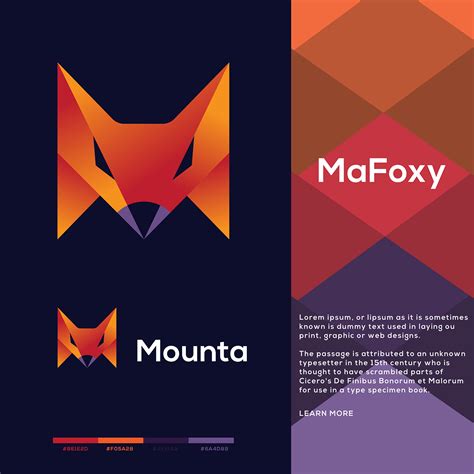 Mafoxy Logo Design Fox Letter M On Behance