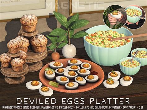 Second Life Marketplace Magnetic Deviled Eggs Platter