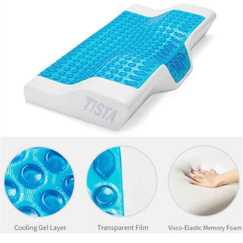 Best Cooling Gel Memory Foam Bed Pillow Tista Shop