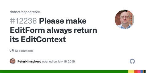 Please Make Editform Always Return Its Editcontext · Issue 12238