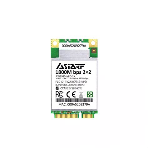 Wifi 6 Mini Pcie Module Dbdc 1800mbps Aw7915 Npd 2x