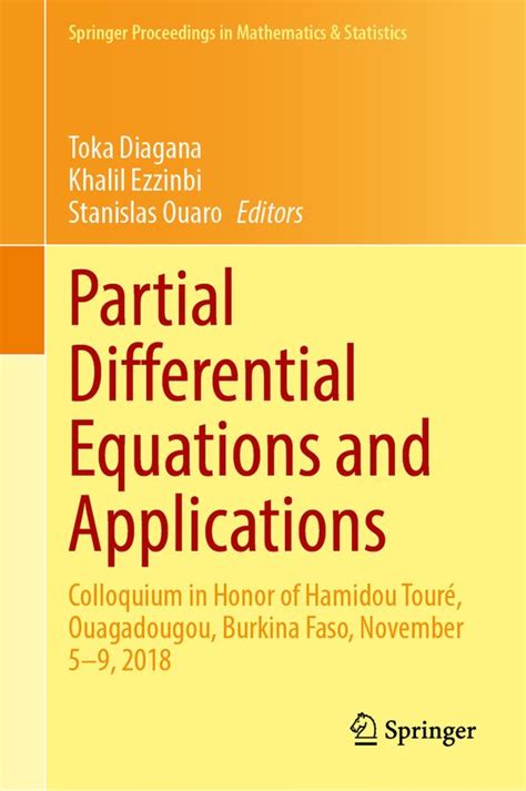Springer Proceedings In Mathematics And Statistics Partial Differential Equations And Bol
