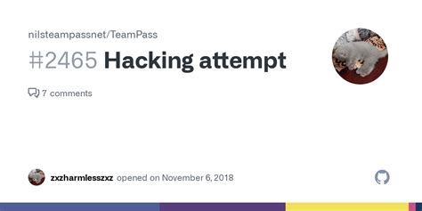 Hacking Attempt · Issue 2465 · Nilsteampassnet Teampass · Github