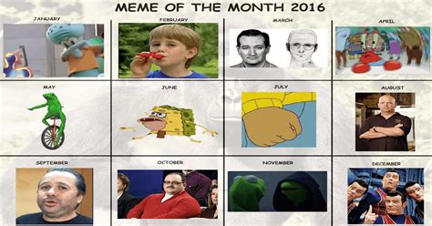 Meme Of The Month 2016 Official Calendar Re Revised Dankmemes
