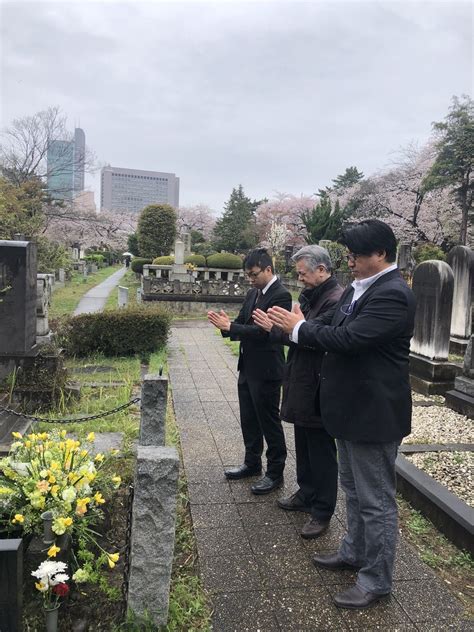一水会 on Twitter 金玉均先覚の命日である本日日本アジア会議 廣瀬義道代表 の呼びかけによる青山霊園での墓参に弊会木村代表が