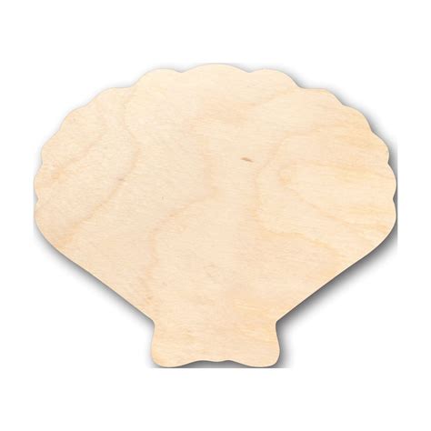 Unfinished Wood Sea Shell Clam Shape Craft Up To 46 Diy 8 1 4