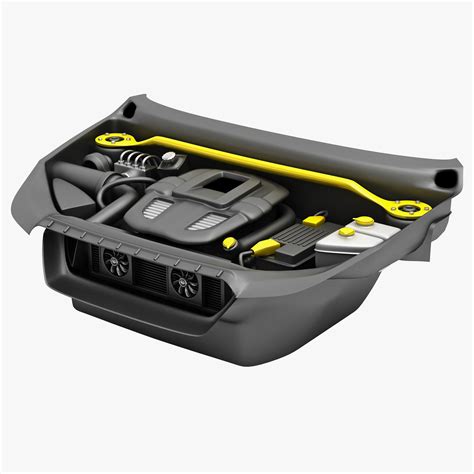 Car Engine 2 3d Model 149 3ds Max Obj C4d Ma Free3d