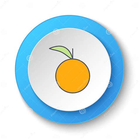 Round Button For Web Icon Orange Button Banner Round Badge Interface