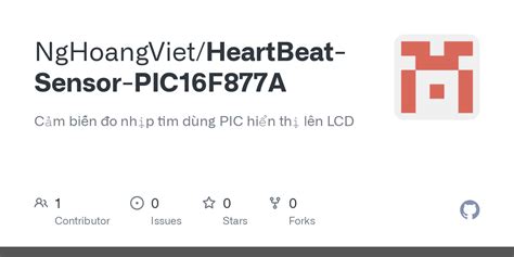 Github Nghoangvietheartbeat Sensor Pic16f877a Cảm Biến đo Nhịp Tim