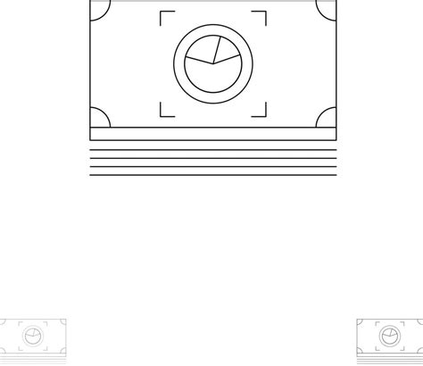 Money Bundle Cash Dollar Bold And Thin Black Line Icon Set 15763536 Vector Art At Vecteezy