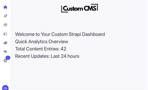 How To Customize Strapi Dashboard Home Page · Portfolio