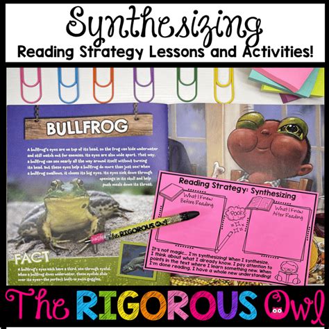 Synthesizing Reading Comprehension Strategy Ideas And Activities The Rigorous Owl