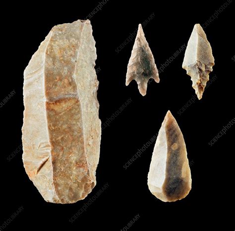 Neolithic Flint Tools Stock Image E436 0207 Science Photo Library