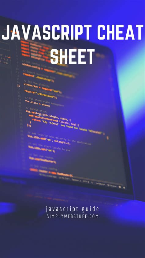 javascript cheat sheet that will make you a better developer artofit
