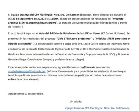 Evento De Presentación Erasmus En La Universidad De Ferrol