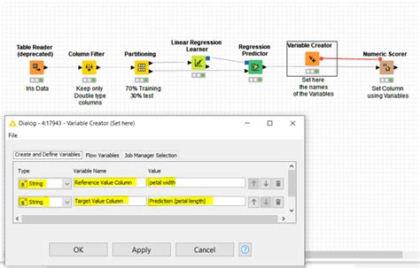 How To Set The Column Of Numeric Scorer Automatically KNIME Analytics Platform KNIME