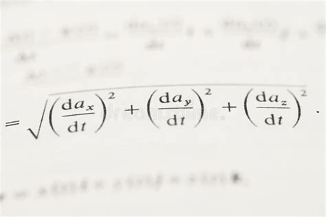 Mathematical Formulas And Vector Calculations Close Up Of Differentiation Rules Vector