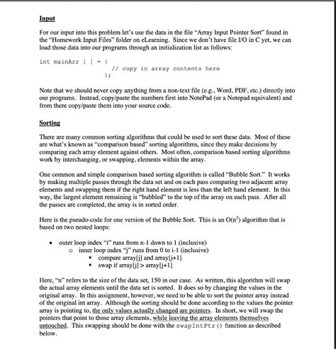 Solved Sometimes We Re Given An Array Of Data That We Need Chegg Com