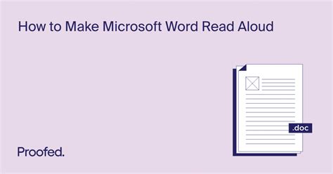 How To Make Microsoft Word Read Aloud Proofed S Writing Tips