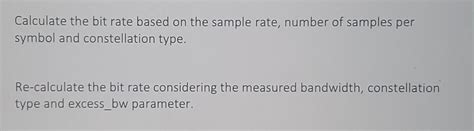 Solved Calculate The Bit Rate Based On The Sample Rate Chegg Com