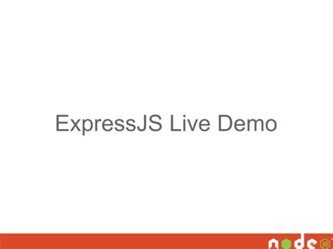 Node Js Presentation Ppt