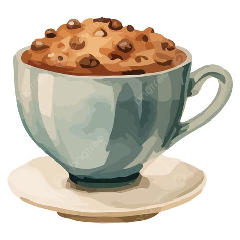 손으로 그린 수채화 커피 컵 벡터 커피 아이스크림 손으로 그린 Png 일러스트 및 벡터 에 대한 무료 다운로드 Pngtree