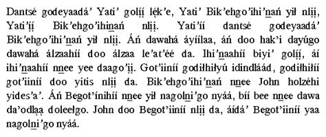 Apache Language Words