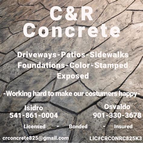 Cand Candr Concrete Llc Construction And Rodriguez Concrete Llc