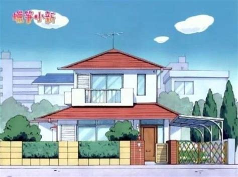 蜡笔小新街道 蜡笔小新街景 蜡笔小新场景图 大山谷图库