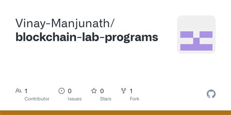 Github Vinay Manjunathblockchain Lab Programs