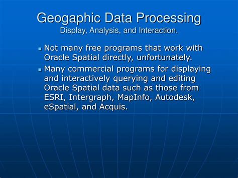 Ppt Introduction To Oracle Spatial Using Public Data Powerpoint