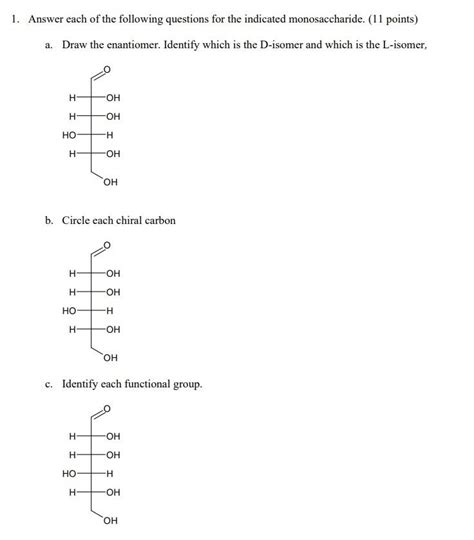 Solved 1 Answer Each Of The Following Questions For The Chegg Com